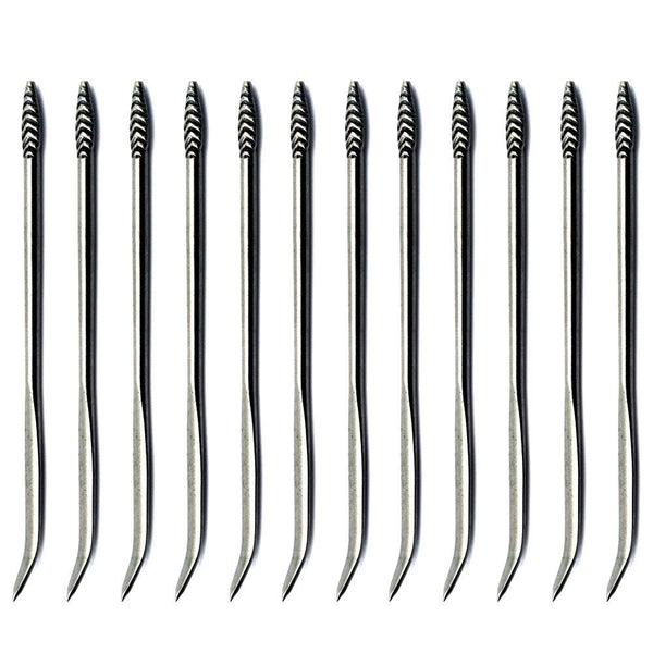 Pack of 12 C.S. Osborne #31 Curved Sewing Awl - Flat Point - Cutex Sewing Supplies