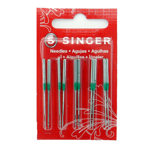 10 Pk. 2054-42 16X75 Genuine Singer 14U Overlock Serger Sewing Needles - Cutex Sewing Supplies