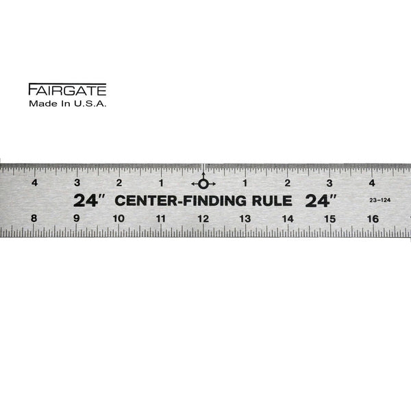 Fairgate 24" Center Finding Ruler, 1-3/4" Wide, 23-124 Made In USA ...