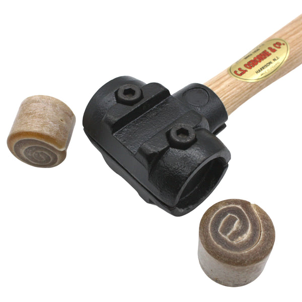C.S. Osborne #394-1R Rawhide Split Head Hammer Size 1 - Cutex Sewing ...