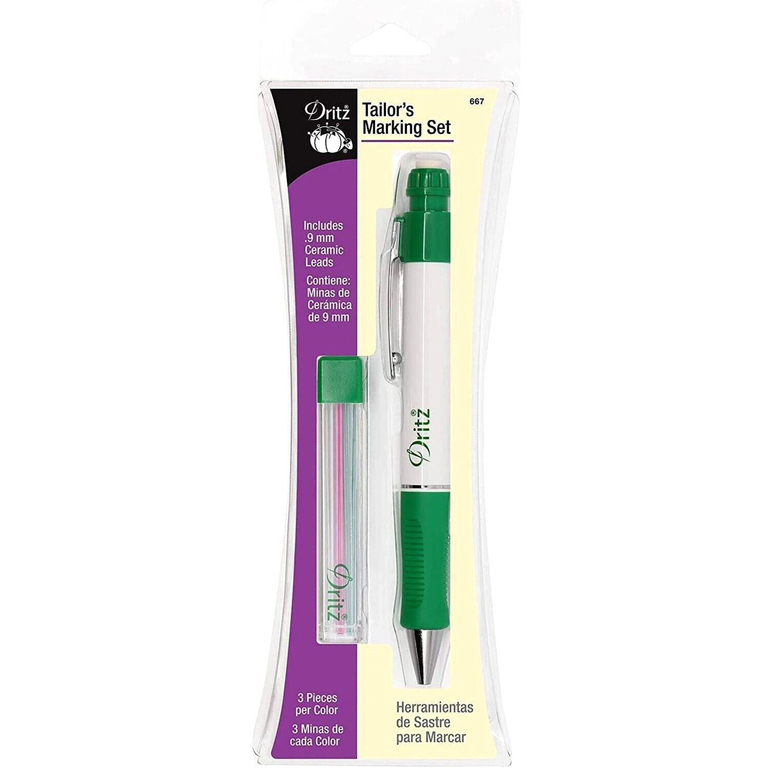 Dritz Tailor's Marking Pencil Set with 0.9mm Ceramic Leads #667 - Cutex ...