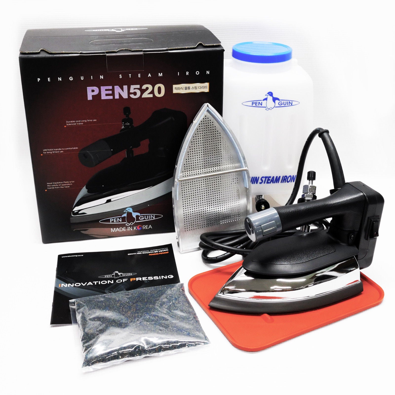 Penguin PEN520 Industrial Gravity Feed Electric Steam Iron With Shoe ...