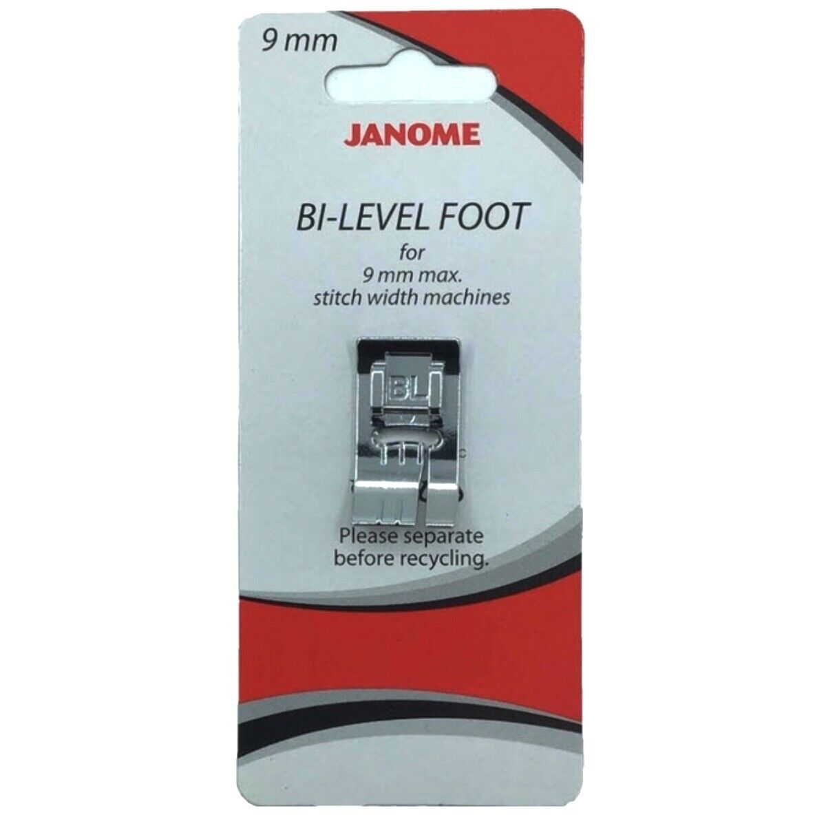Janome Bi-Level Foot #202461005 for 9mm Max Stitch Width Sewing Machin ...