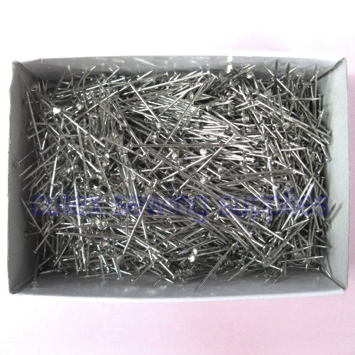 Steel Bank Pins #17 (1-1/16") - 1/2 Lb. Box, Heavy Duty Straight Pins ...