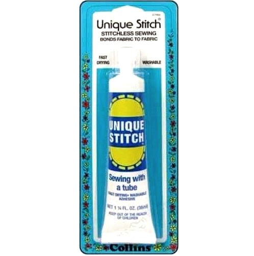 Collins Unique Stitch Fabric Adhesive Glue 1.25 Oz. Tube C7902 - Cutex ...