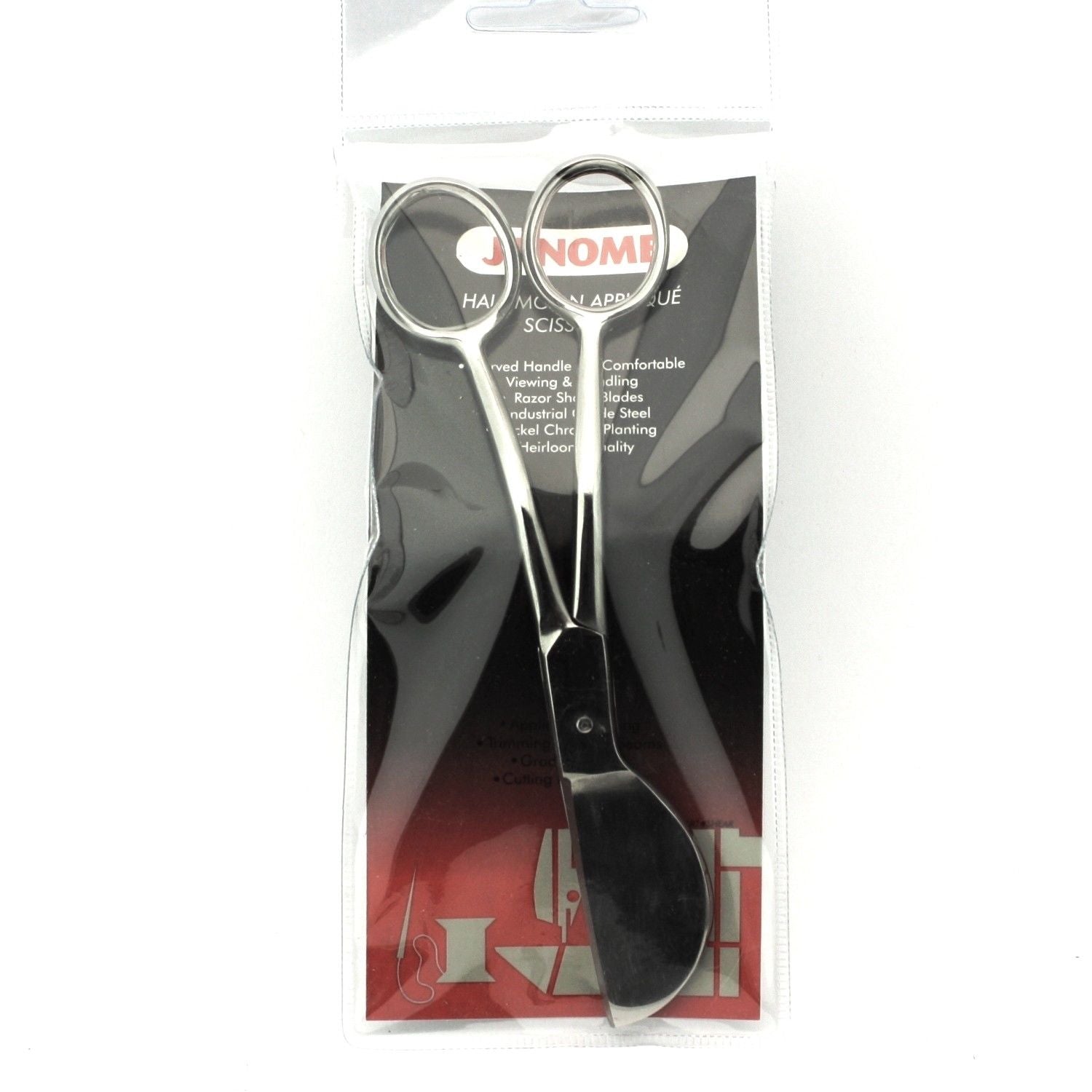 Janome 6" Half Moon Applique Scissors - Cutex Sewing Supplies