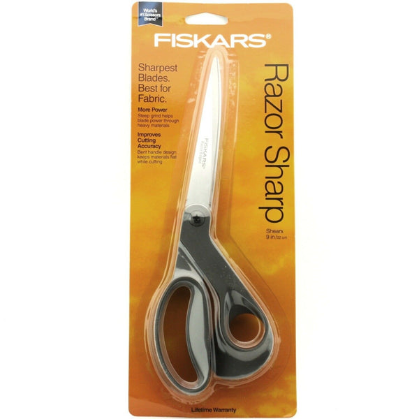 Fiskars 9-Inch Razor Sharp Shears Scissors #94467097J - Cutex Sewing ...