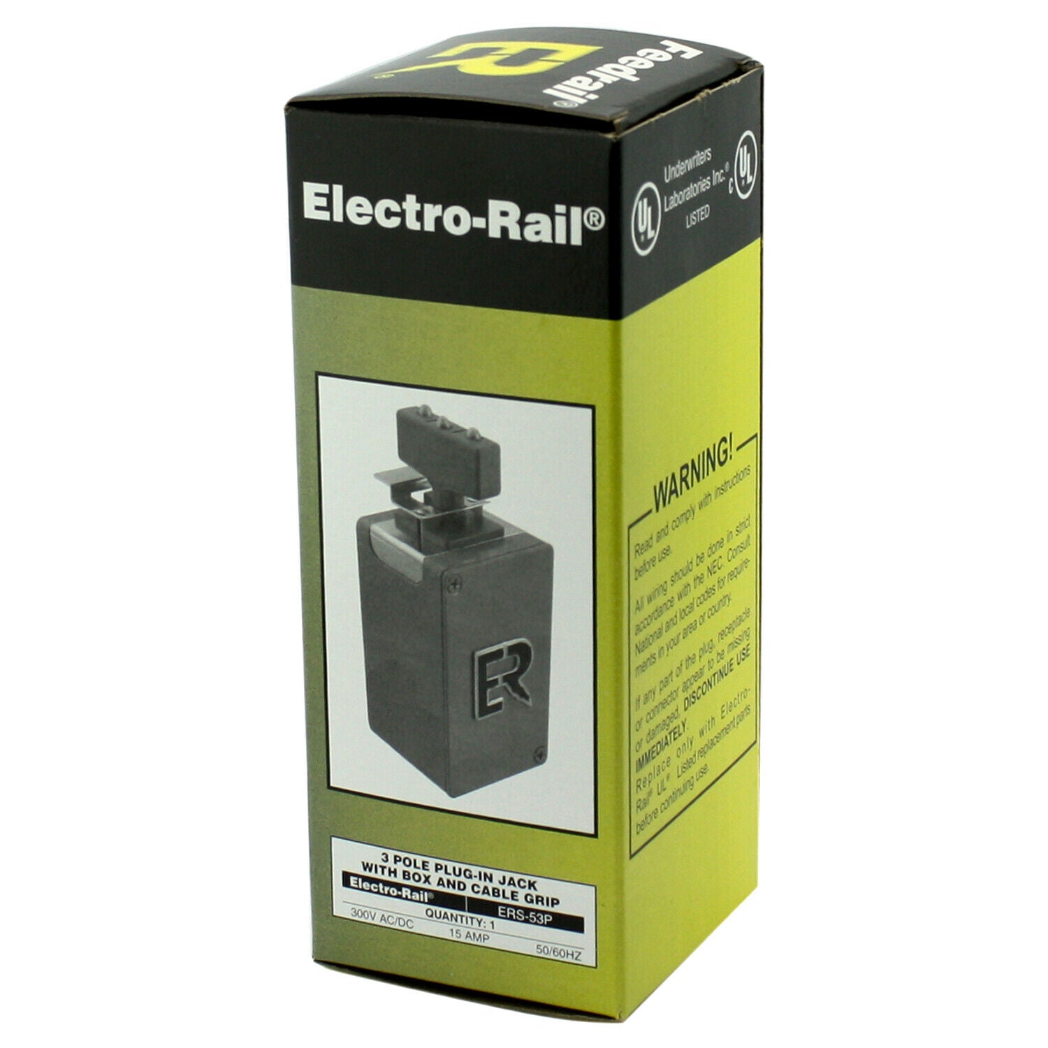 Non-Fusible 3-Pole Plug In Jack W/Box And Cable Grip #FRS-53P (ERS-53P ...