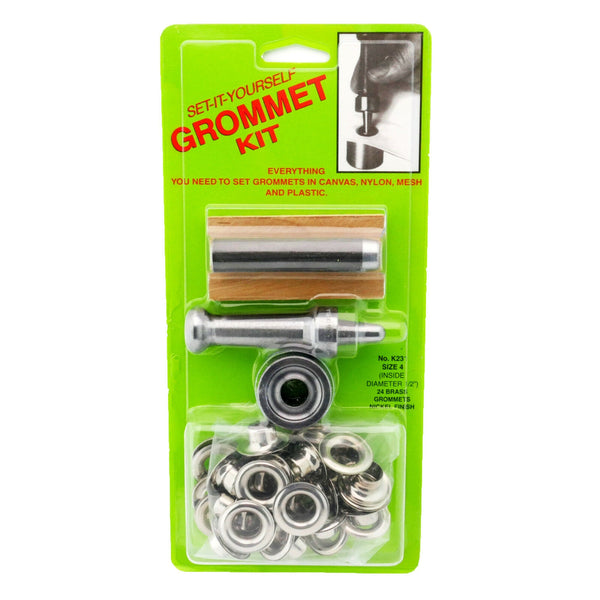 C.S. Osborne Set-It-Yourself Grommet Kit K231-4, 1/2" Hole, W/ Nickel ...
